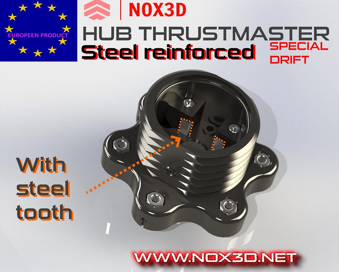 Thrustmaster REINFORCED STEEL Hub T128 T150 T248 T300 T500 T818volant ...