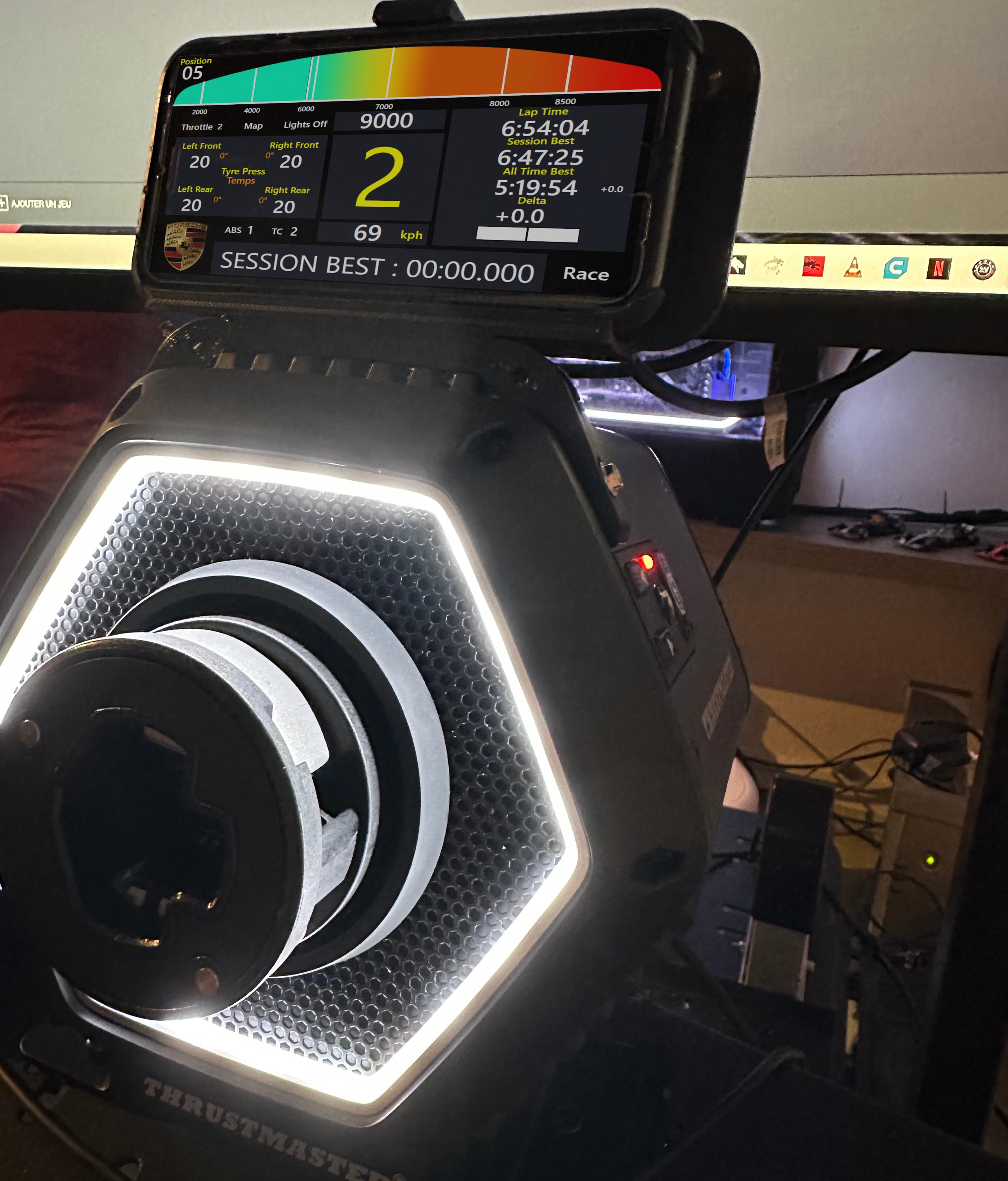 THRUSTMASTER Dashboard Clamp for T300 T150 T248 T128 T818 Ts Pc Xw ...