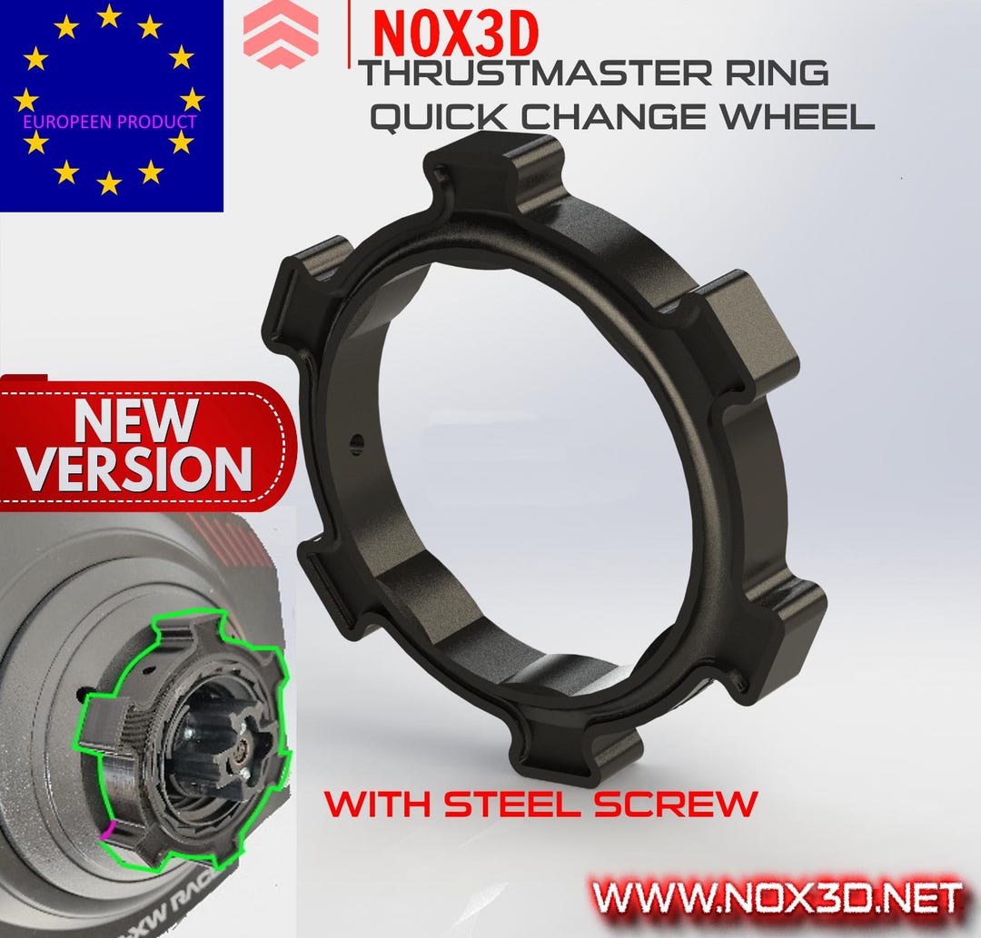 Thrustmaster Ring Mod Wheel Quick Release Power Change Torque Shaft QR Steel Fix Sf1000 - Etsy