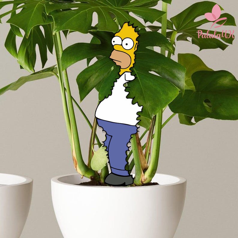 Homer Simpson Bush Meme Christmas Tree Decor, the Simpsons Themed ...