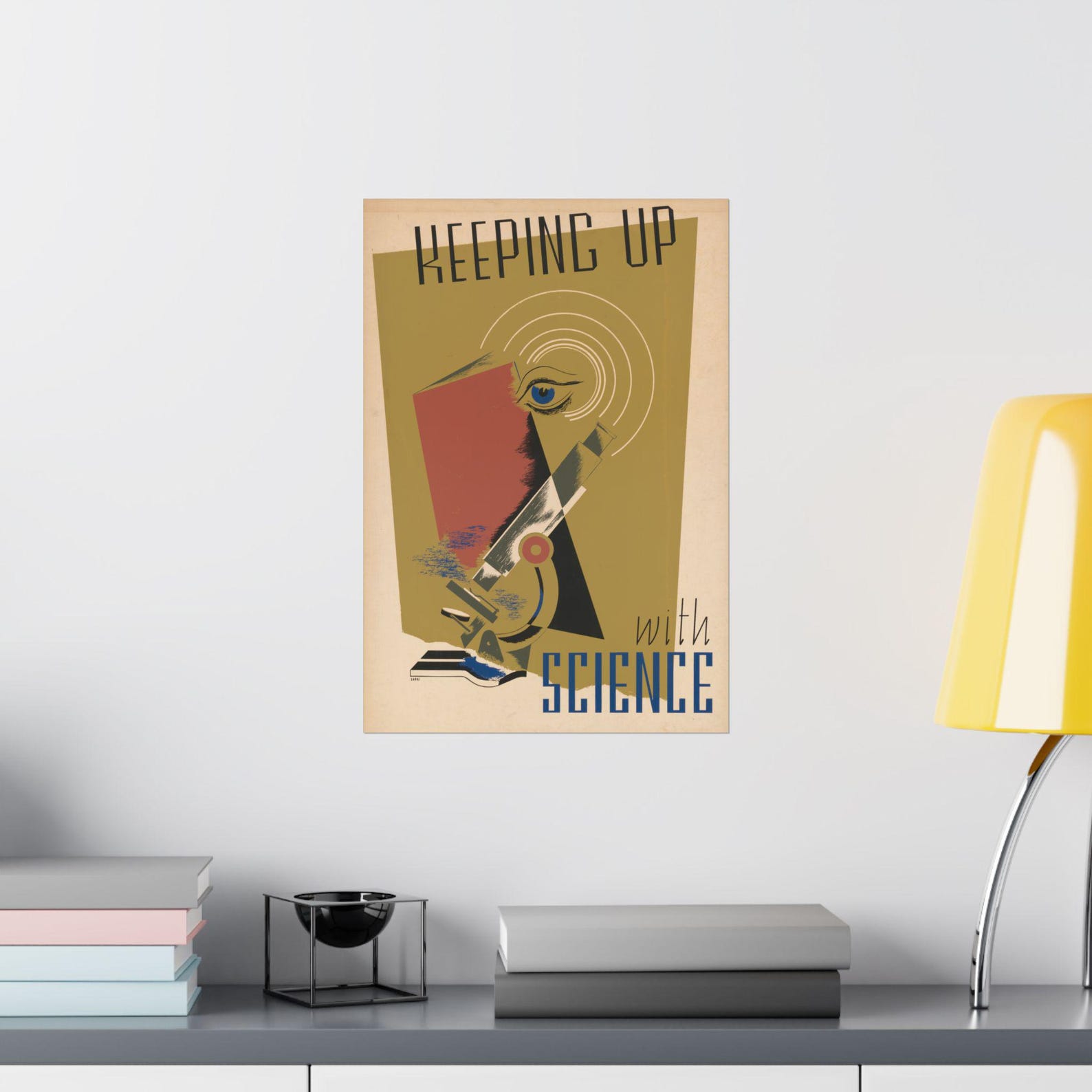Vintage Science Wall Art, Retro Classroom Poster, Science Art Print ...