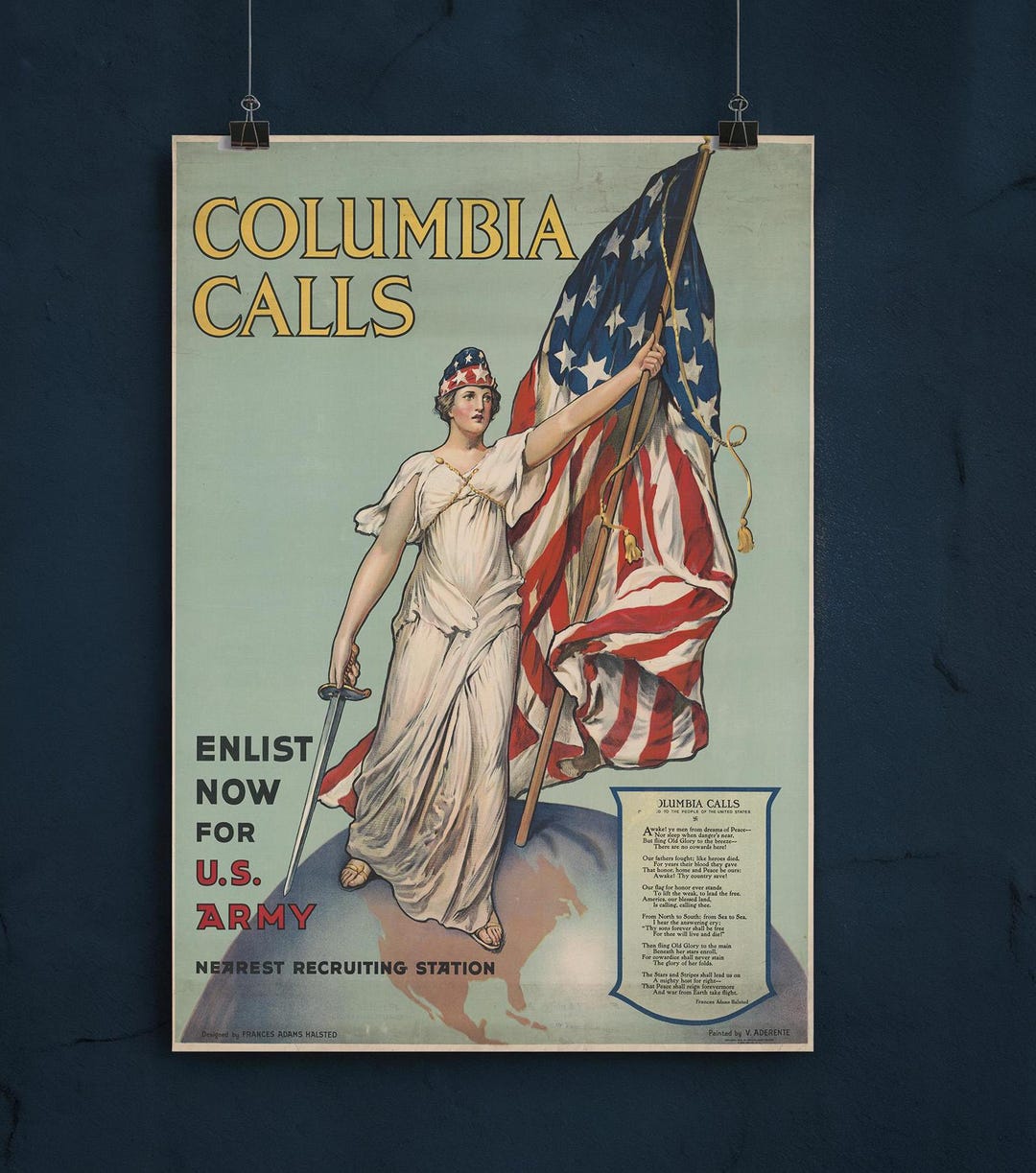 U.S. Army Poster, Vintage Army Poster, Retro United States Army Poster ...