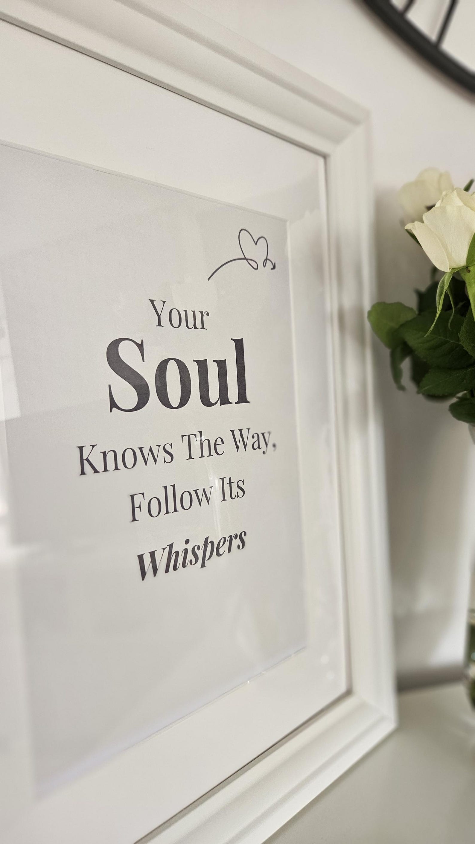 Minimalist Soul Quote Art Print - ''your Soul Knows the Way, Follow Its ...