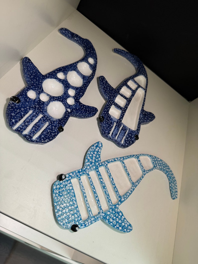 Ceramic Whale Shark Paint Palette Gouache Watercolor Stoneware Unique ...