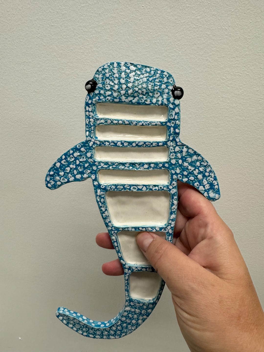 Ceramic Whale Shark Paint Palette Gouache Watercolor Stoneware Unique ...