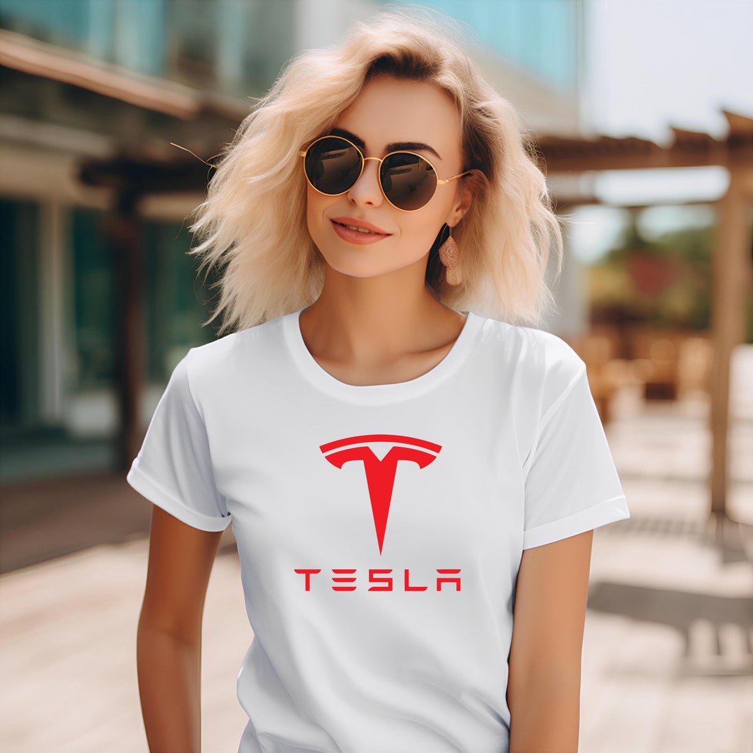 Tesla Logo Shirt, Gift for Tesla Owner, Tesla Lovers Tee, Tesla Logo ...