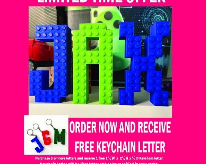 LARGE Brick Wall Letters, Custom Name Wall Letters, Personalized Brick ...