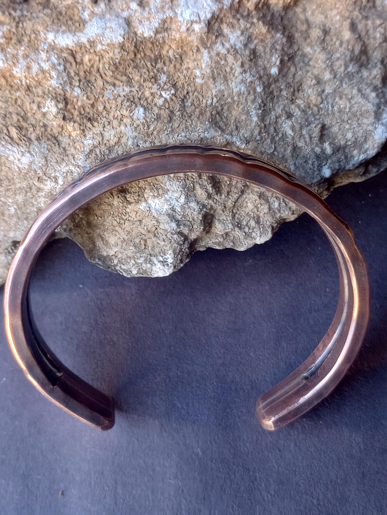 Heavy, Rugged Copper Cuff With Brutal Texture. Patina. 4mm Thick by 12 ...