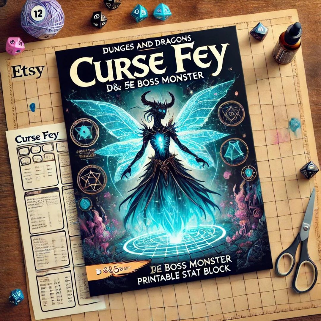 Curse Fey: D&D 5e Boss Monster Unique Fey Creature for Epic Encounters ...