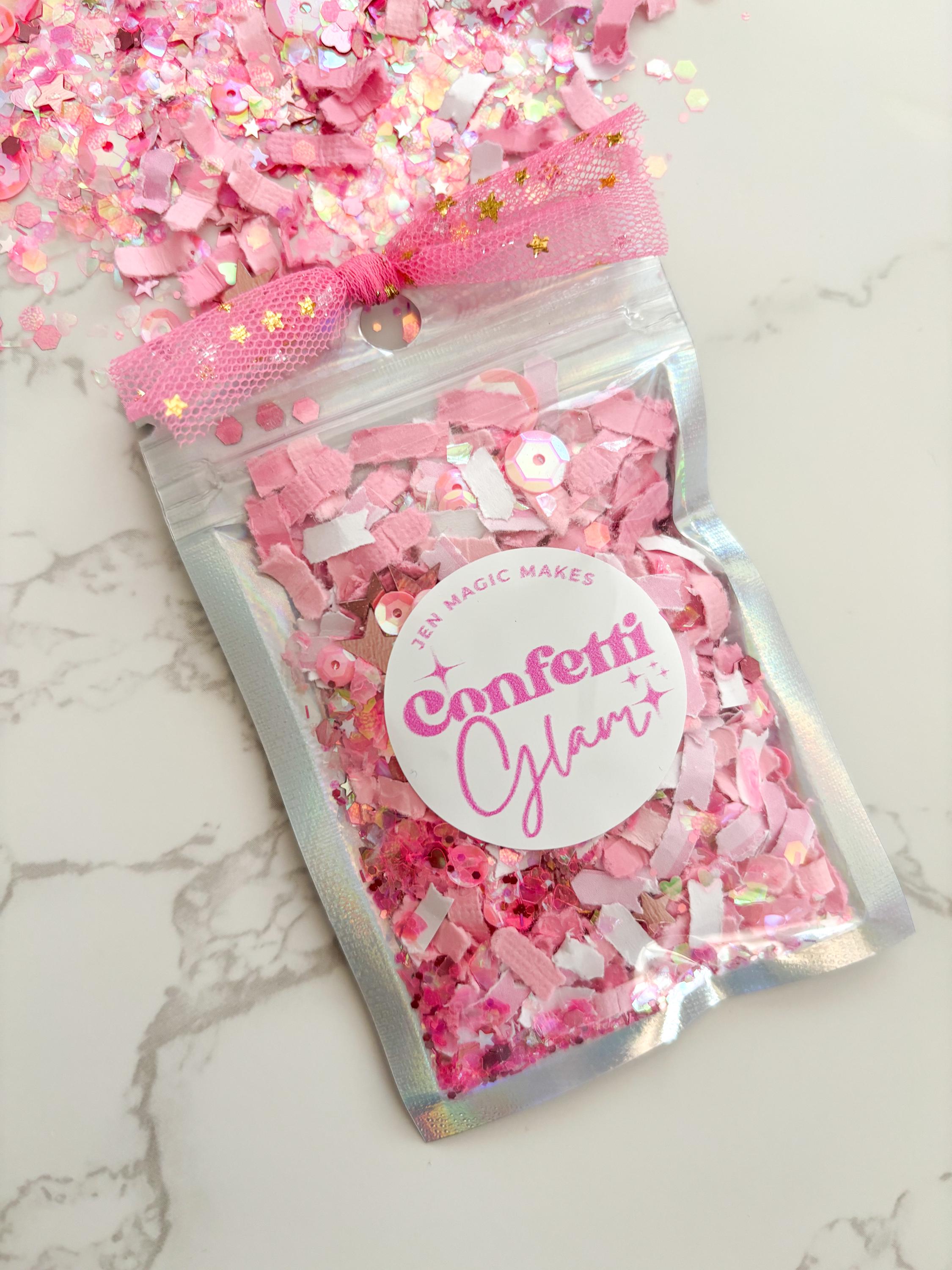 Pink Confetti, Confetti Glam, Custom Confett, Pretty Confetti, Jen ...