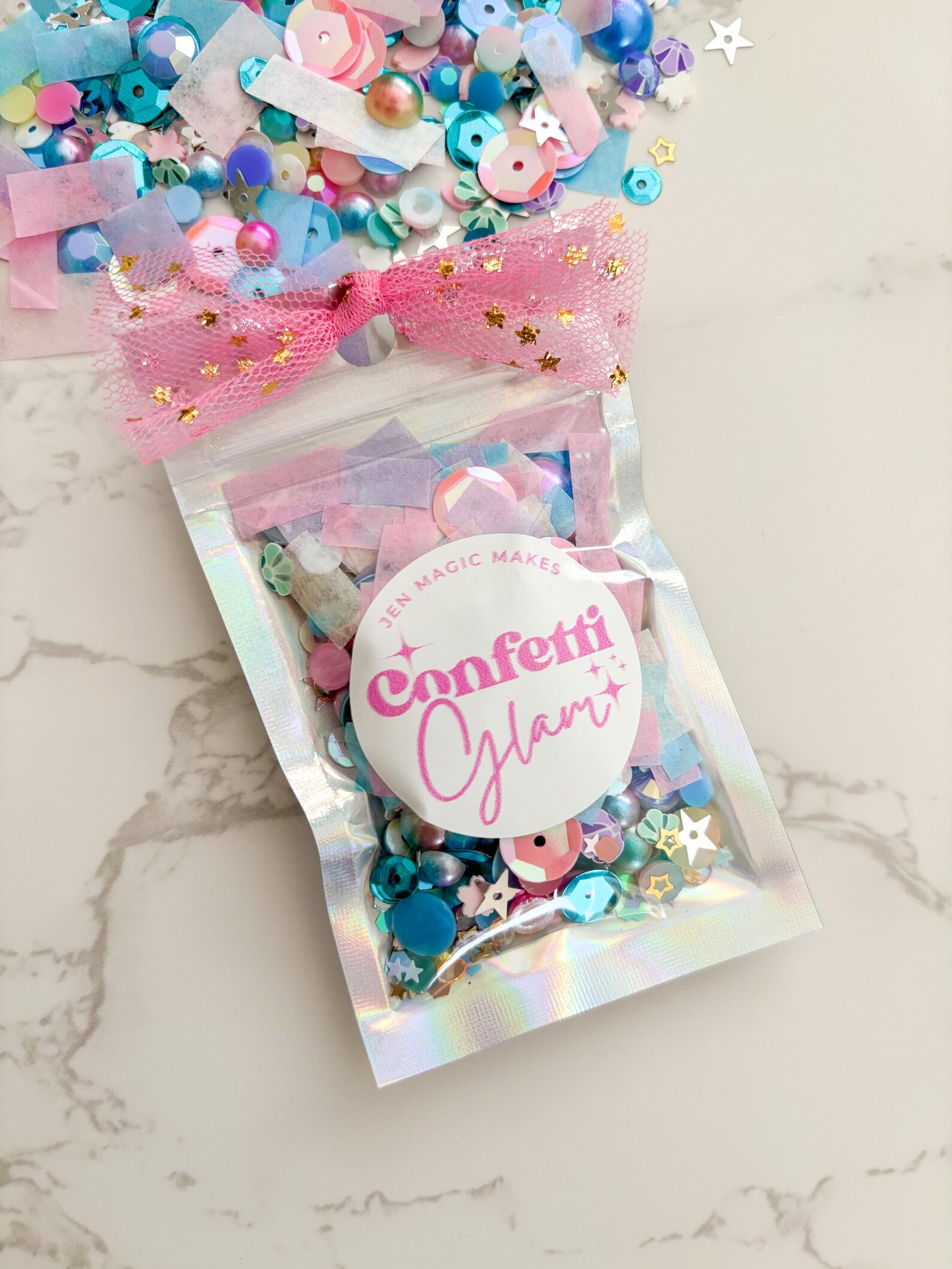 Mermaid Confetti, Confetti Glam, Custom Confett, Pretty Confetti, Jen ...