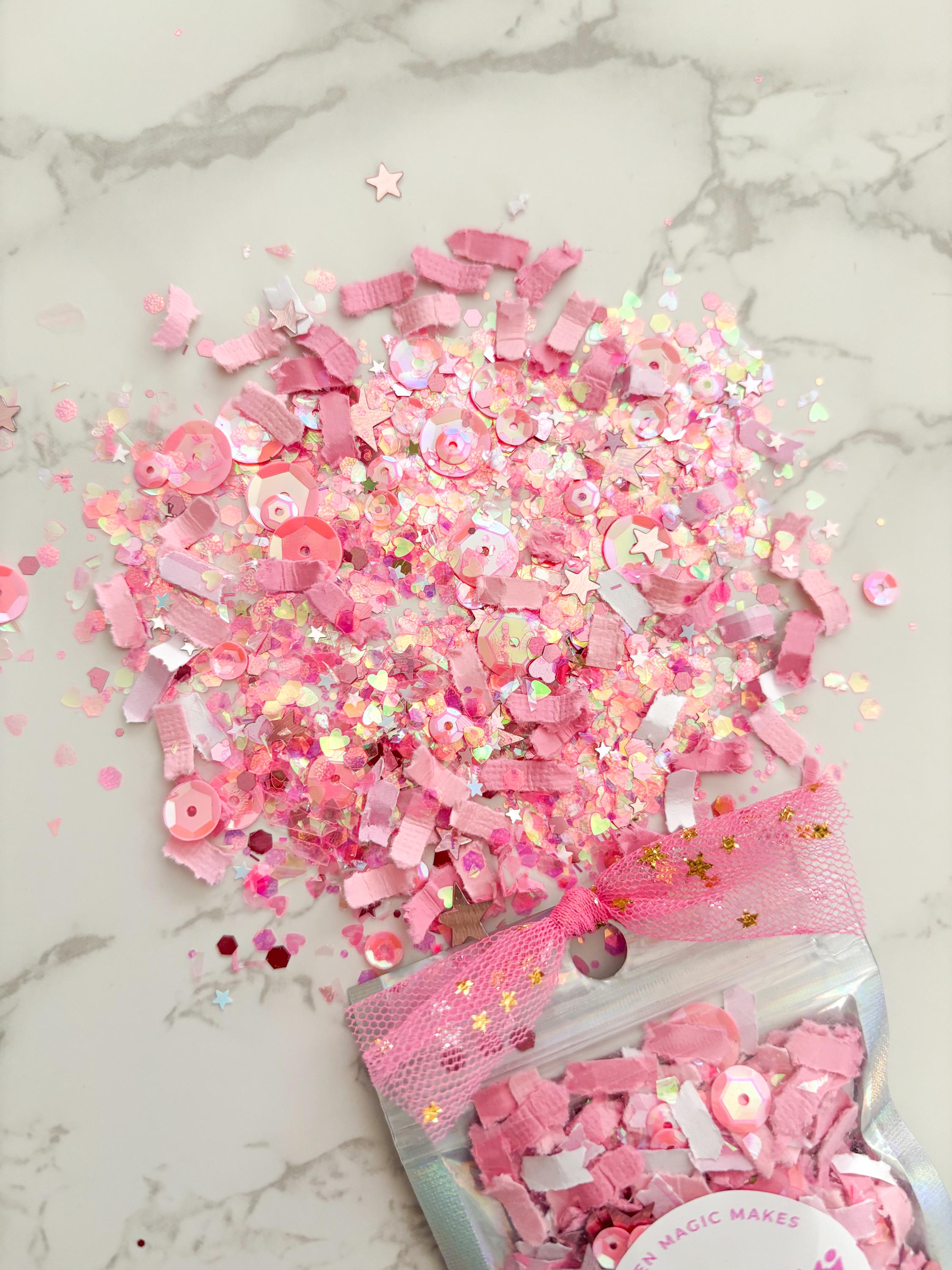 Pink Confetti, Confetti Glam, Custom Confett, Pretty Confetti, Jen Magic Makes, Christmas ...