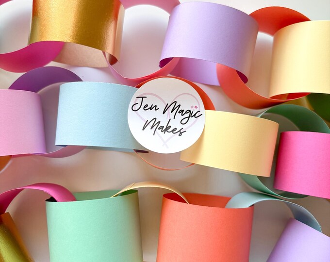 Paper Chain, Paper Chains, Classic Paper Chain, Party Paper Chain, Jen ...
