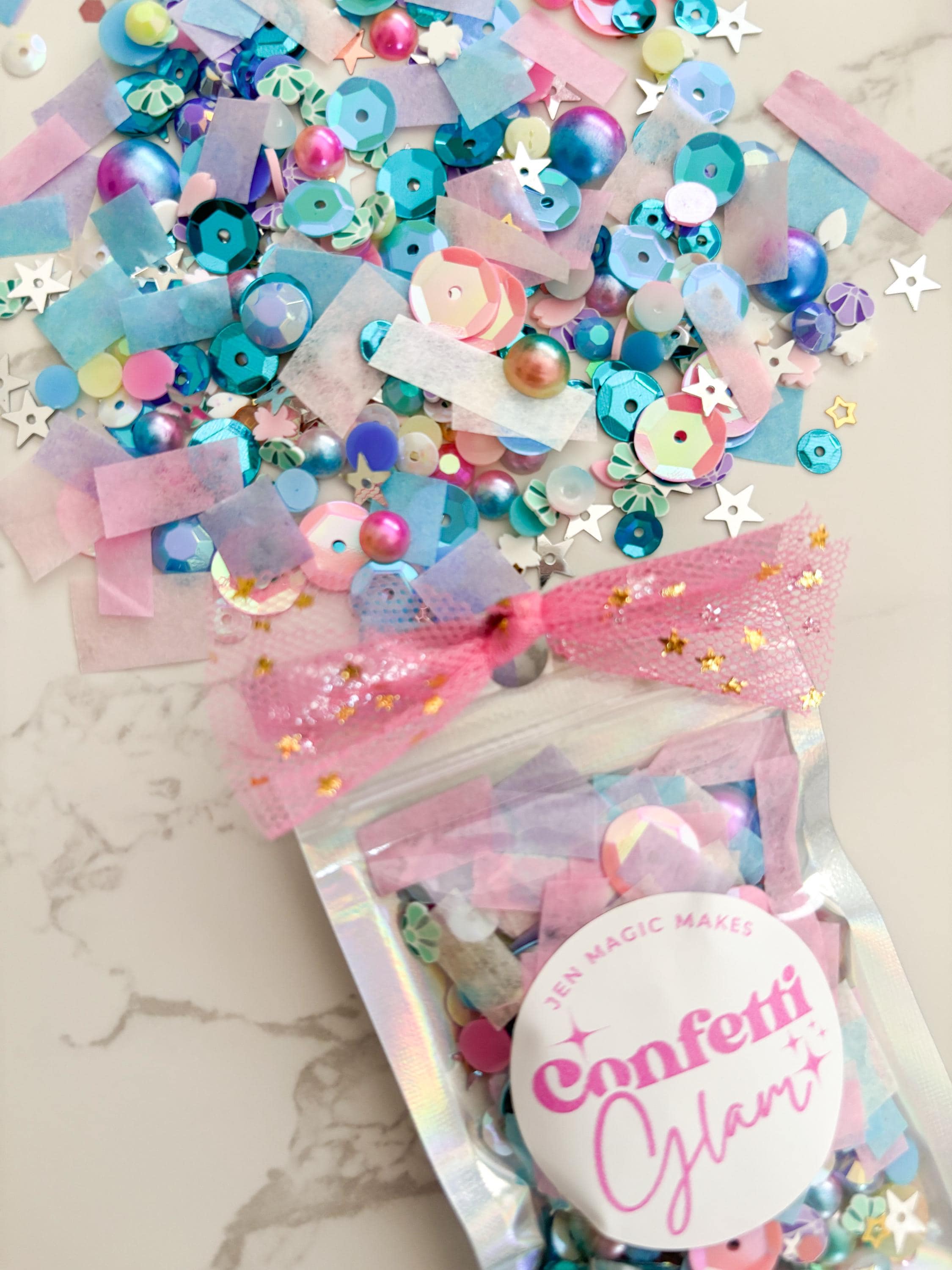 Mermaid Confetti, Confetti Glam, Custom Confett, Pretty Confetti, Jen ...