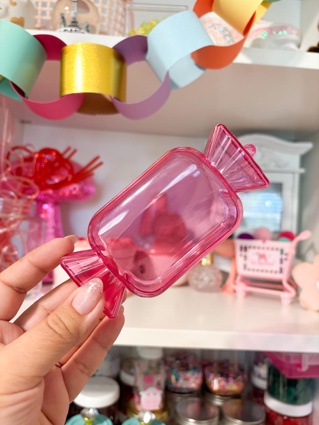 Pink Candy Gift Boxes, Candy Gift Boxes, Candy Containers, Acrylic ...