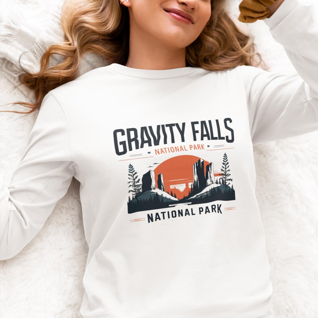 Gravity Falls National Park Long Sleeve Shirt Shirt-a Unique Gravity ...