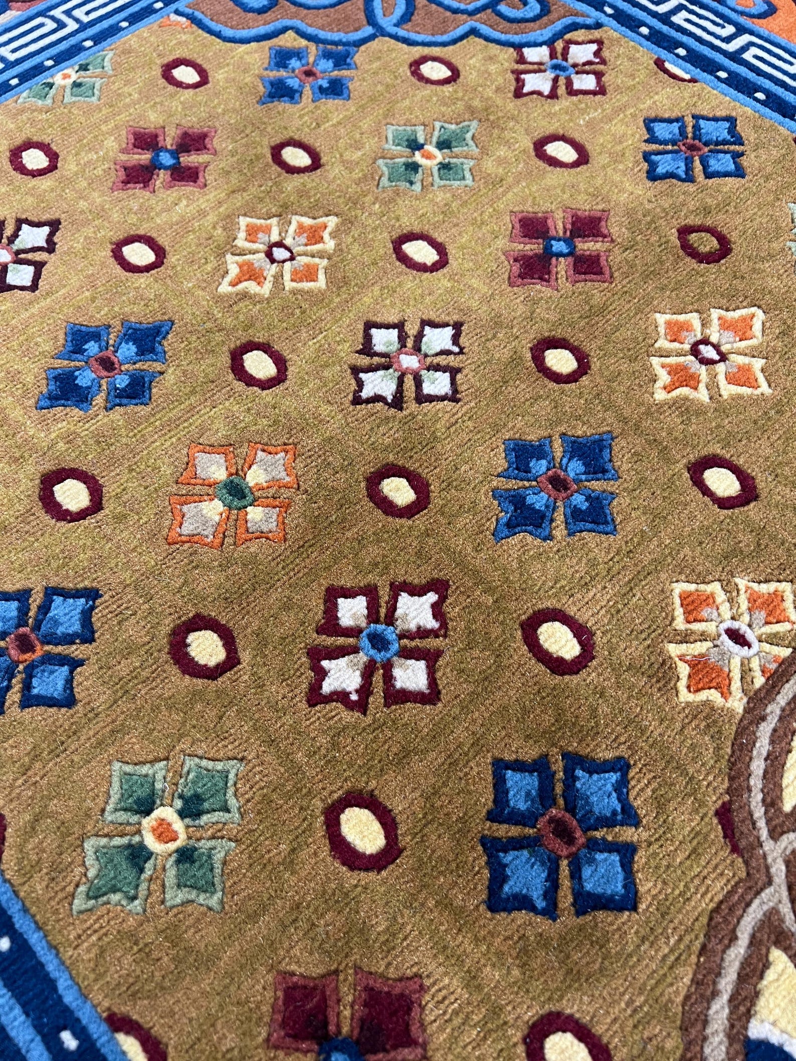 Handmade Tibetan Wool Rug – T-804 Design | 100 Knot Quality | AR 222 ...