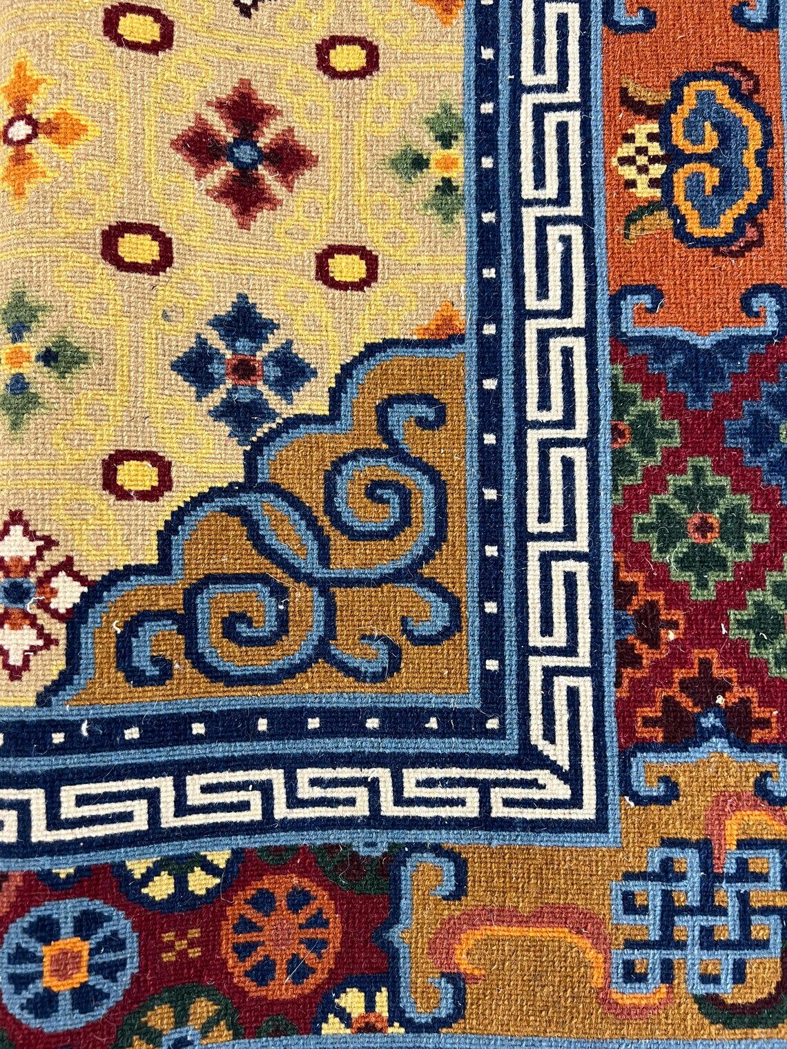 Handmade Tibetan Wool Rug – T-804 Design | 100 Knot Quality | AR 222 ...