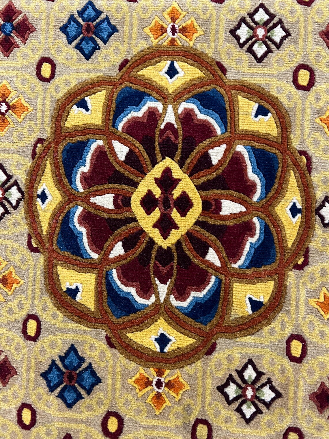 Handmade Tibetan Wool Rug – T-804 Design | 100 Knot Quality | AR 222 ...