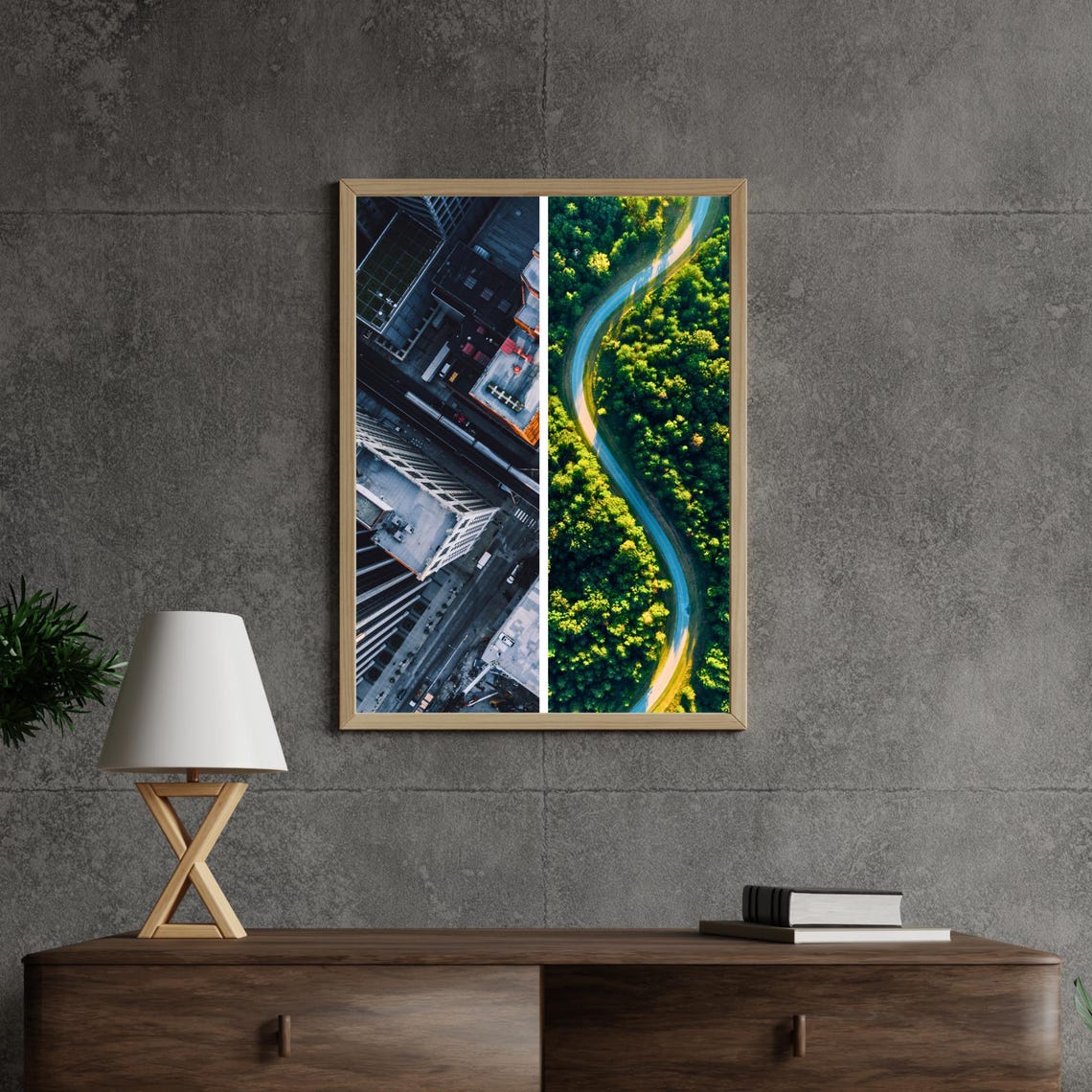 Urban and Rural Wall Art | City Streets to Country Road | Concrete ...