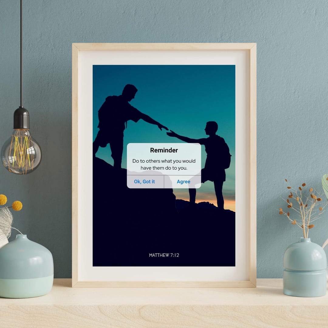 Do to Others What You Would Have Them Do to You Wall Art | Matthew 7:12 ...