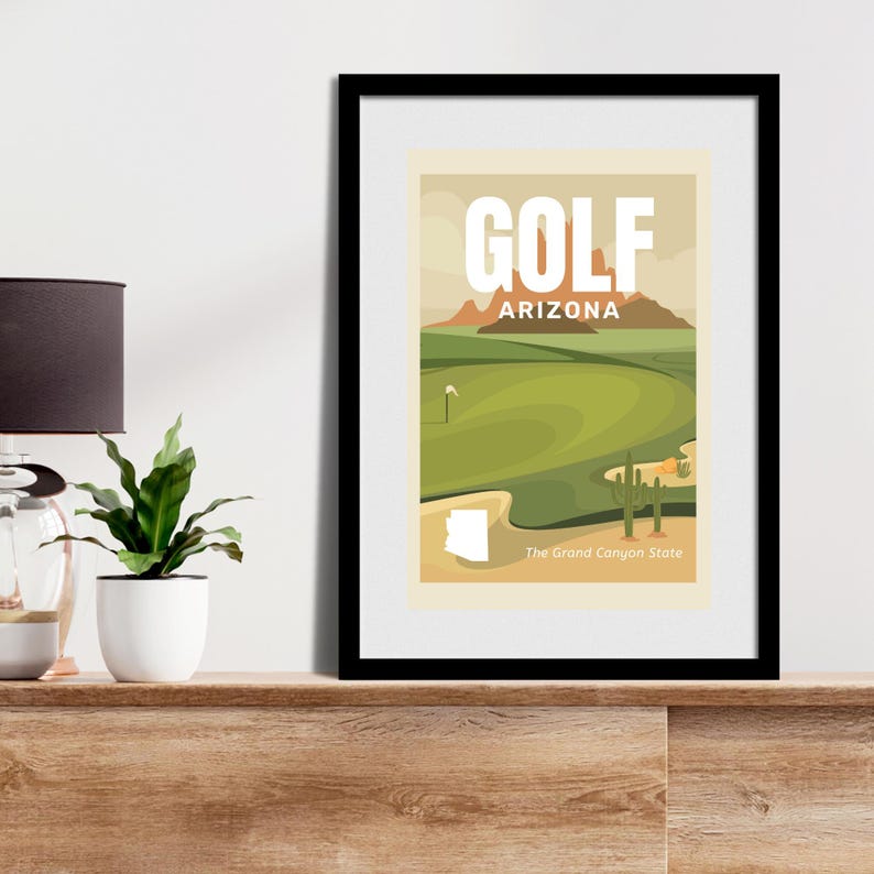 Golf Arizona Wall Art | Arizona is for Golfers | Designed for the Great ...