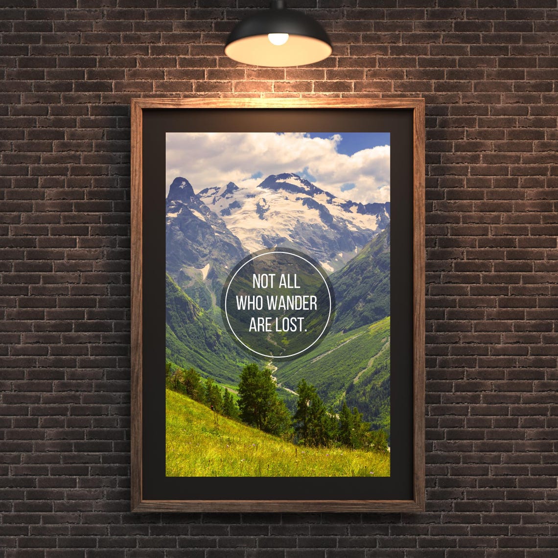 Not All Who Wander Are Lost Wall Art | Inspiration for Adventurers ...