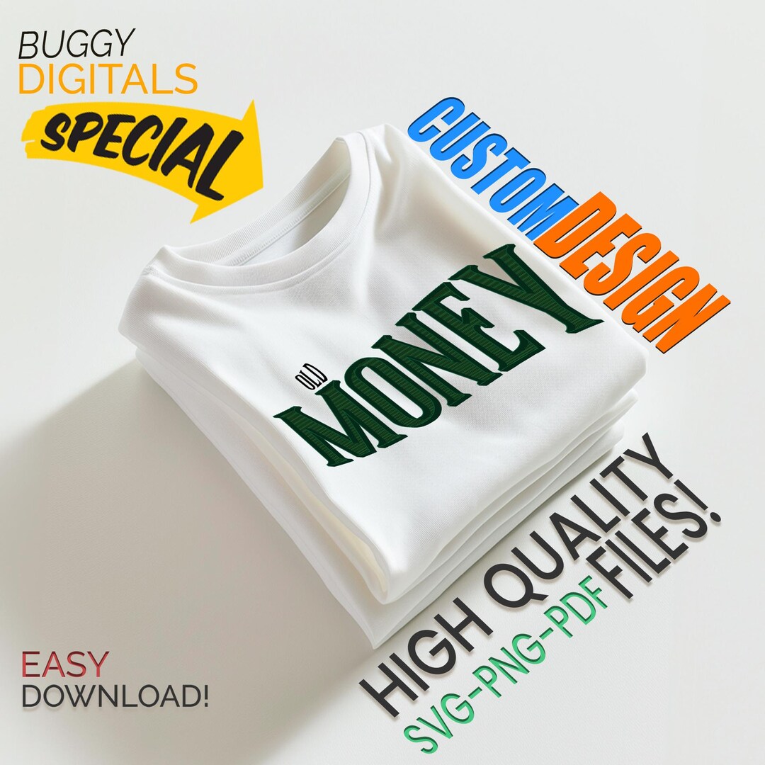 Old Money SVG Design, Money SVG, Svg-png-pdf, Retro T-shirt, Dollars ...