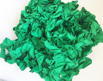 Green Ruffle Trim | Etsy