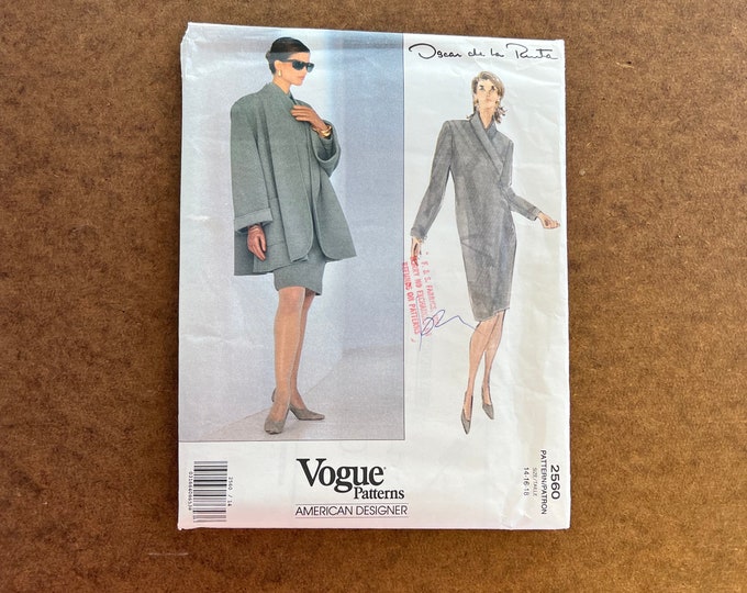 Vogue Pattern 2560 American Designer Oscar De La Renta - Etsy