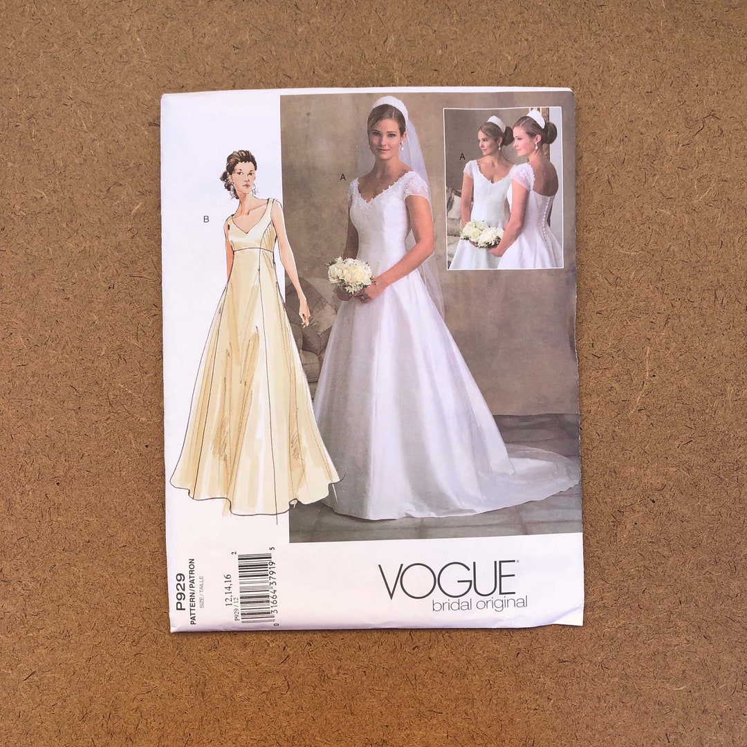 Vogue Bridal Original Pattern P929 - Etsy