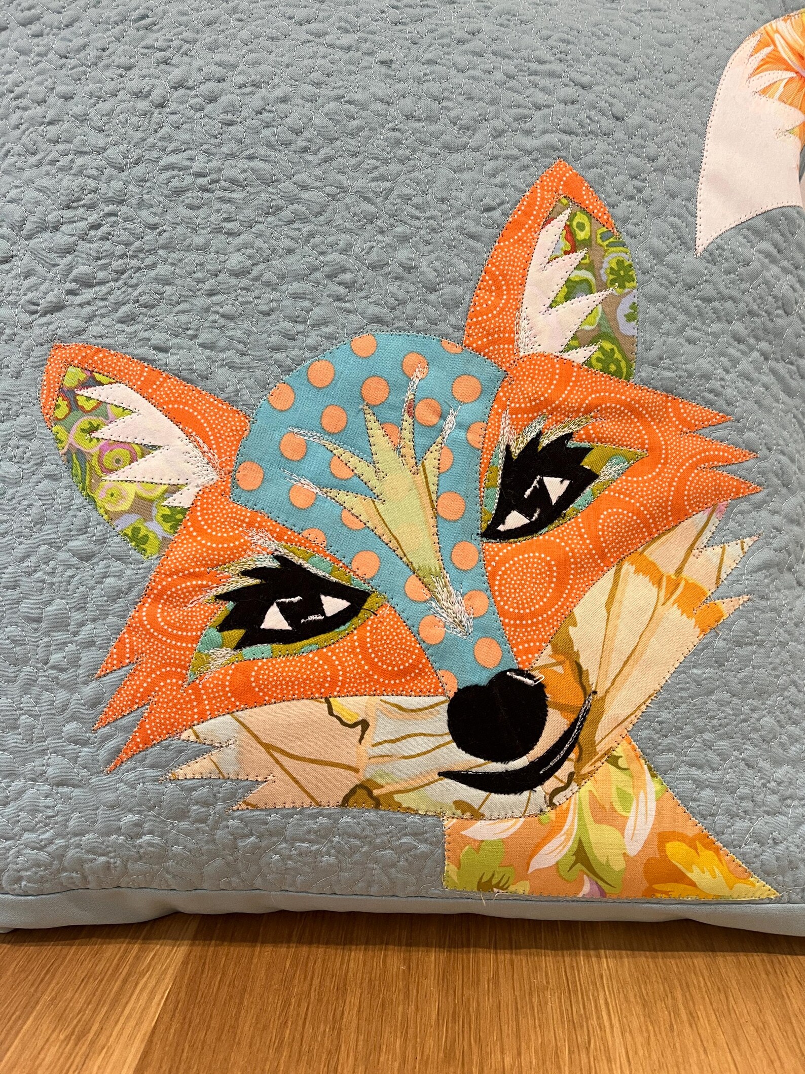 Delphine Brooks Felicity Fox Applique Cushion Sewing Instruction and ...