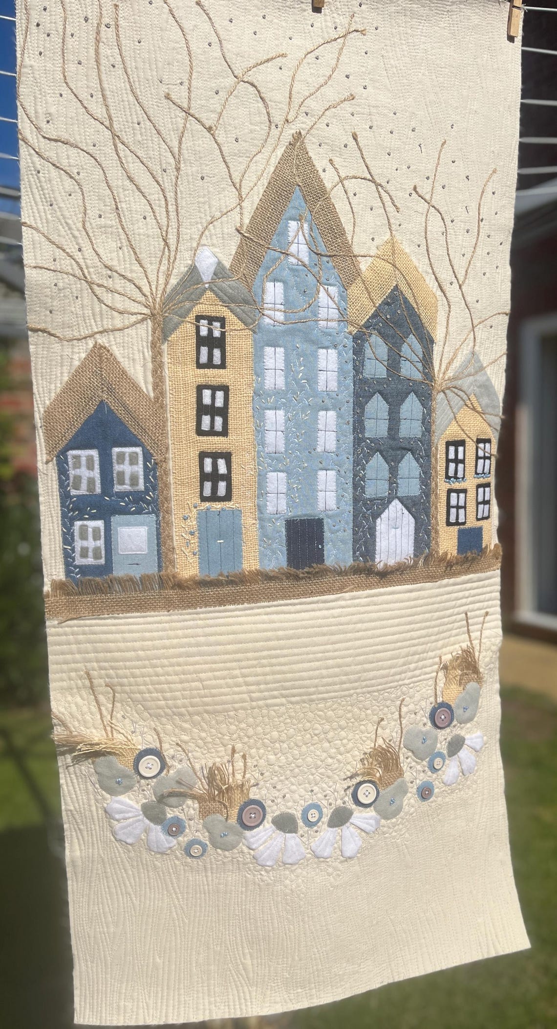 Delphine Brooks Rustic Home Sweat Home Wall Hanging Sewing Instruction ...