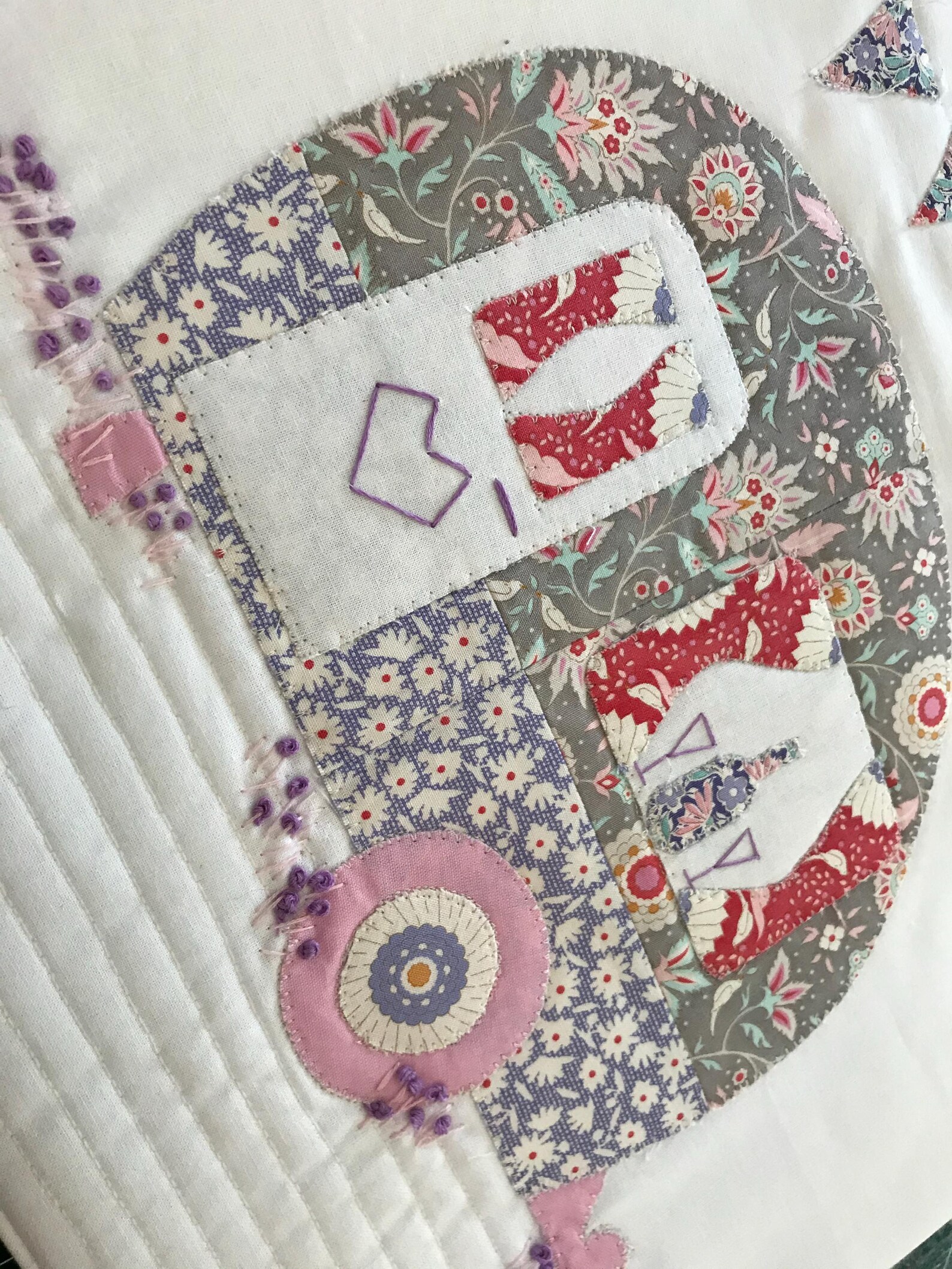 Delphine Brooks Happy Camping Applique Cushion Sewing Instruction and ...