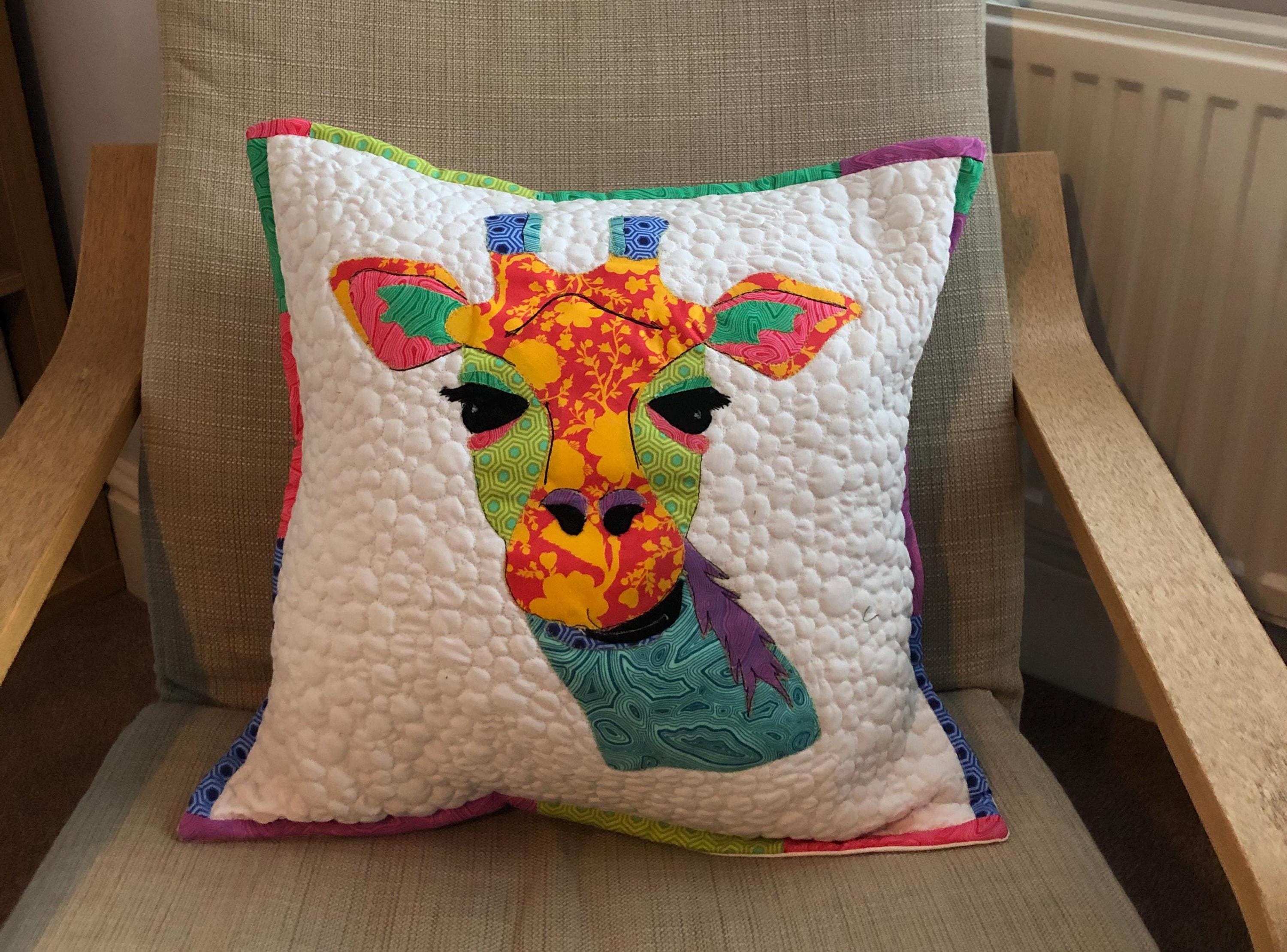 Delphine Brooks Gerry Giraffe Applique Cushion Sewing Instruction and ...