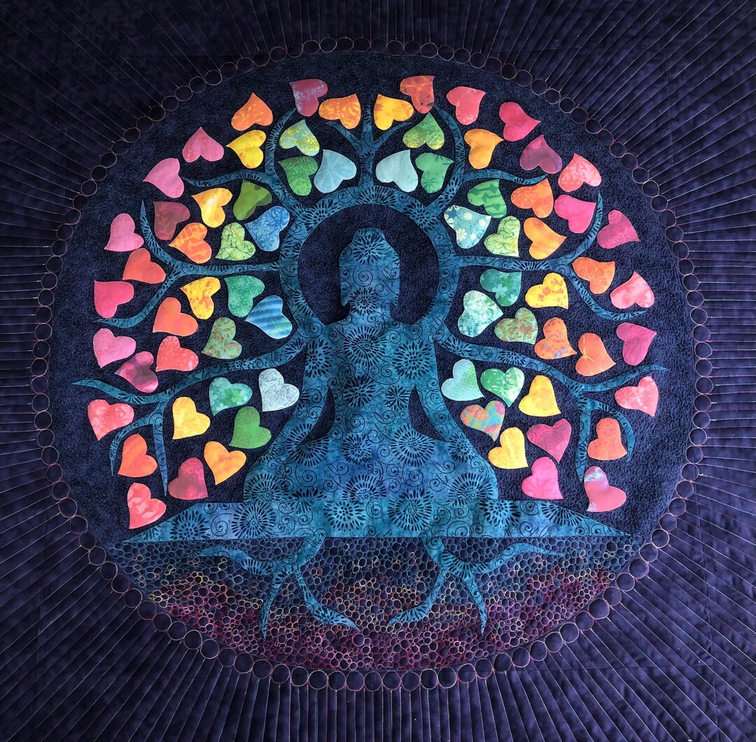 Delphine Brooks Buddha Applique Quilt Sewing Instruction and Pattern ...