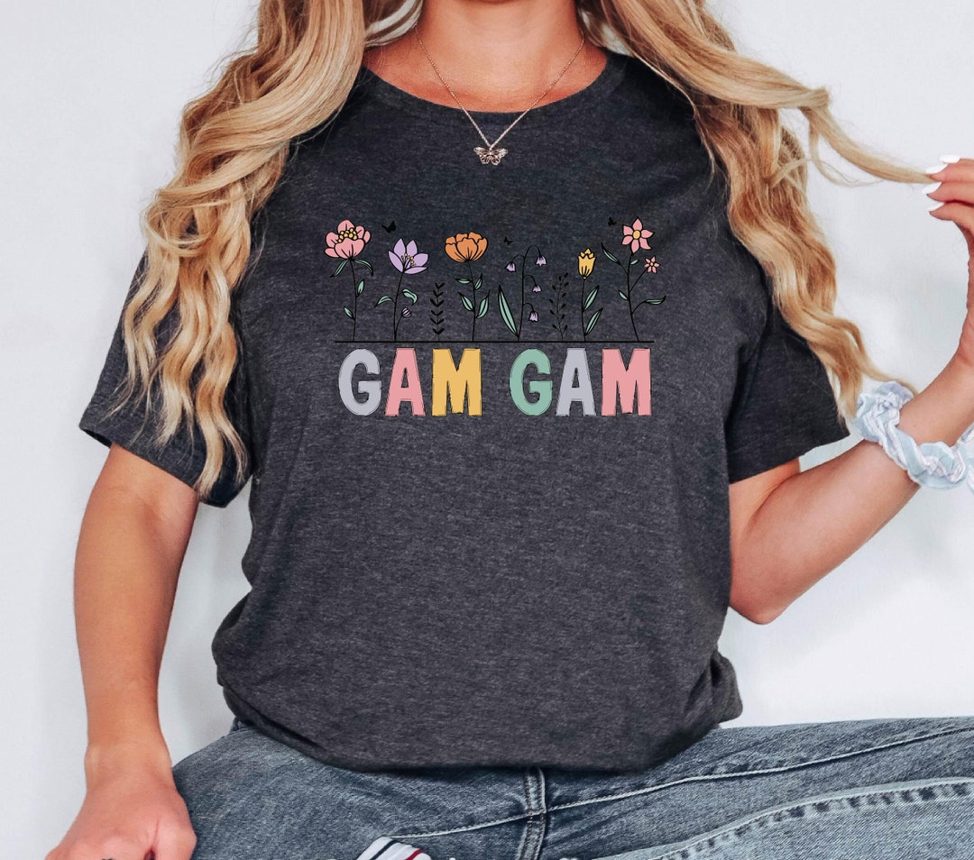 Gam Gam Shirt, Gam Gam Rustic Shirt, Wild Flower Tee, Wild Flower T ...