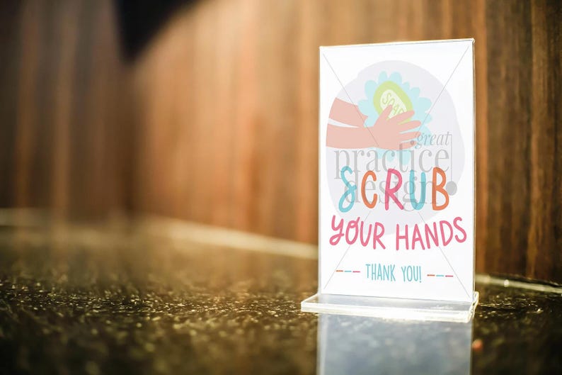 Adorable Wash Your Hands Sign, Printable Hand Washing Sign, Hand ...