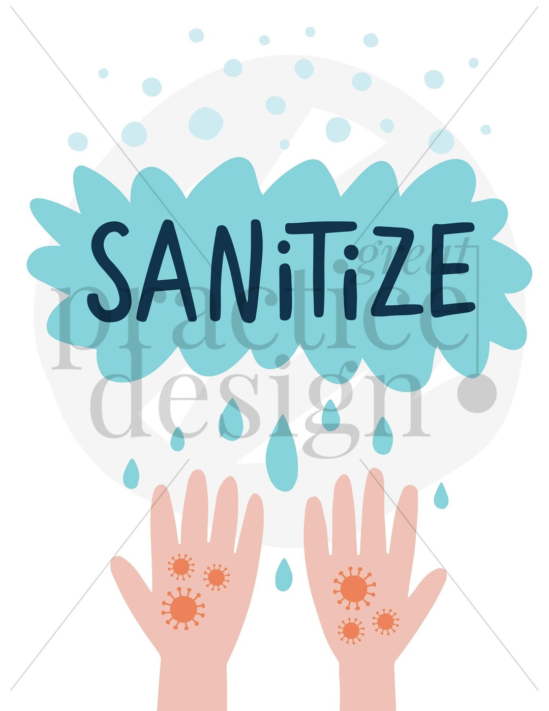 Sanitize Your Hands Sign, Printable Sanitize Your Hands Sign, Please ...