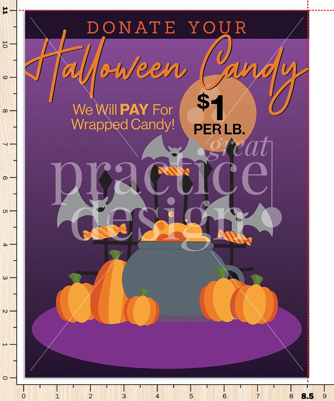 Halloween Candy Buy-back Flyer | Candy Drive Event Digital Download ...
