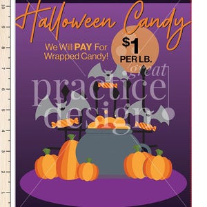 Halloween Candy Buy-back Flyer | Candy Drive Event Digital Download ...