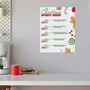 Christmas Spirit Week Downloadable PDF - Christmas Spirit Week ...