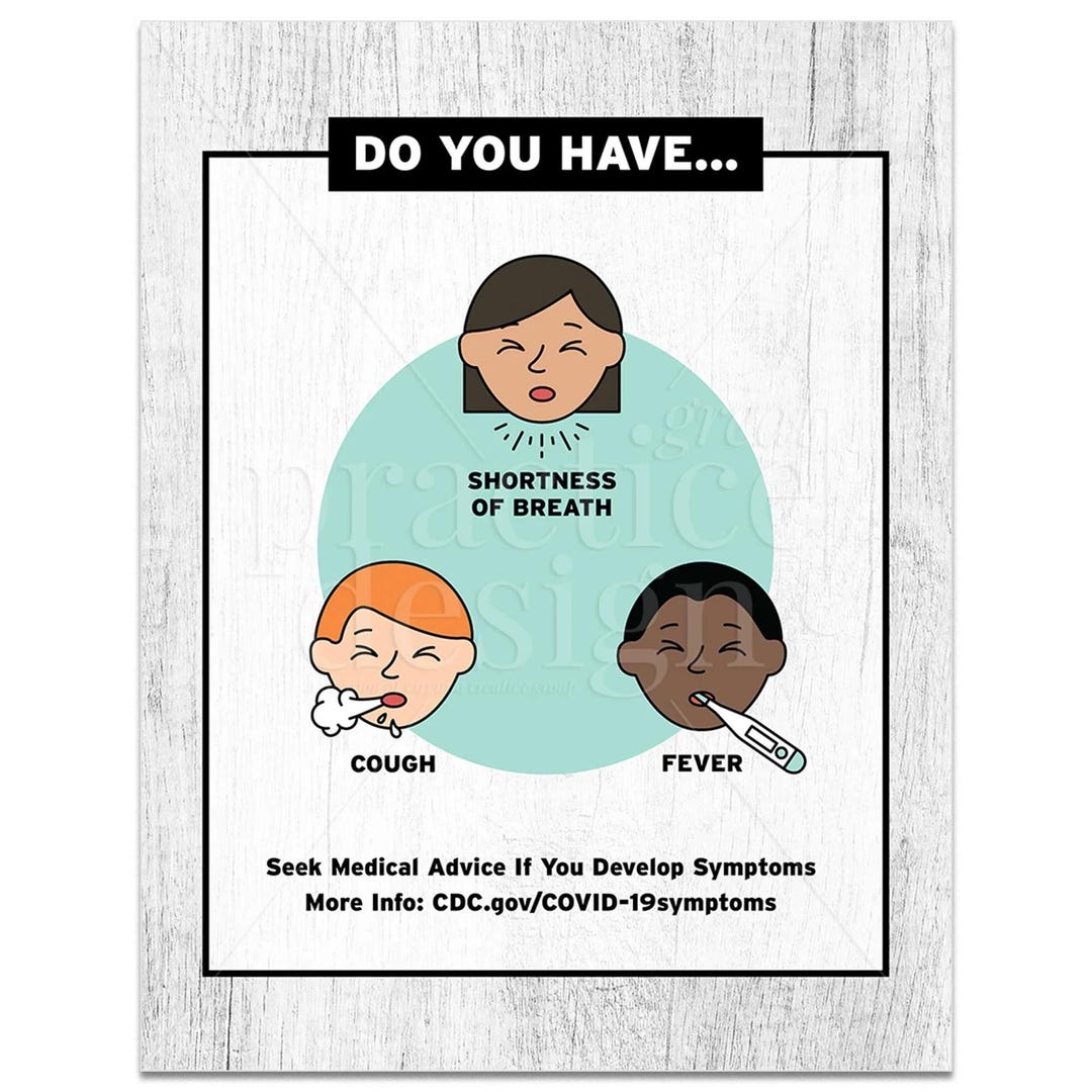 Are You Sick? When to Seek Medical Attention Printable Flier, Safety ...