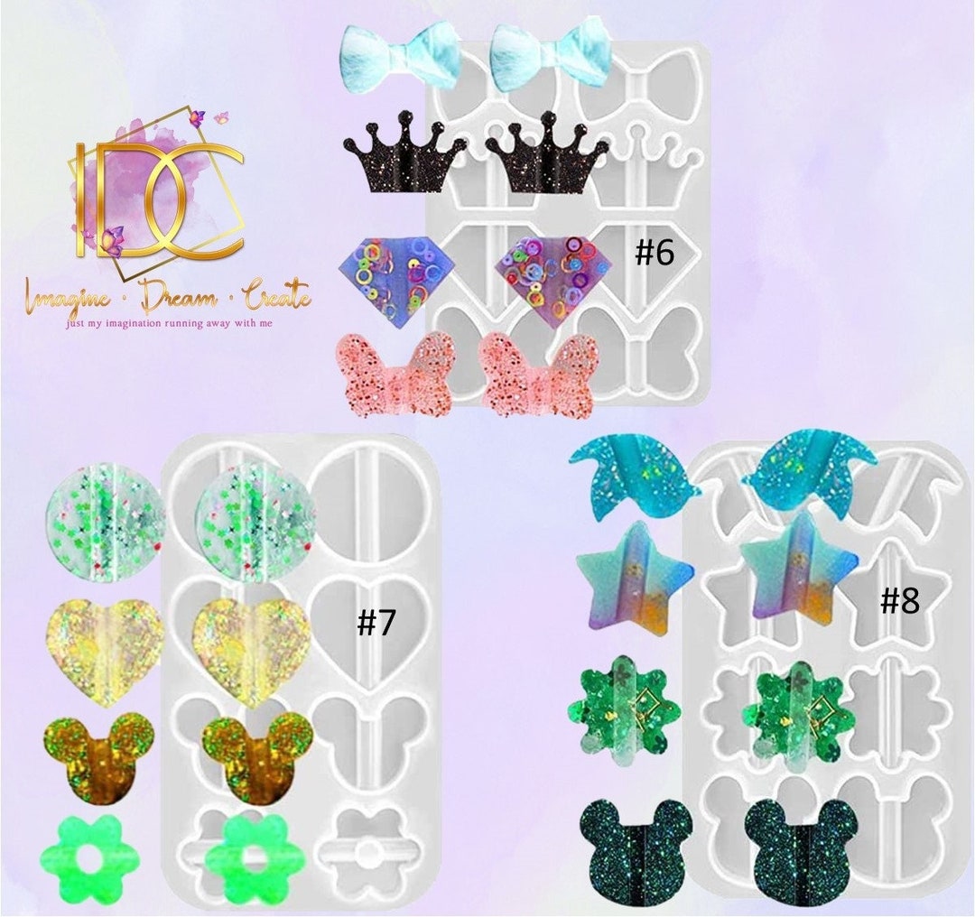 4 in 1 Straw Topper Mold, Fluid Art, Flexible Silicone Mold, Resin Art ...