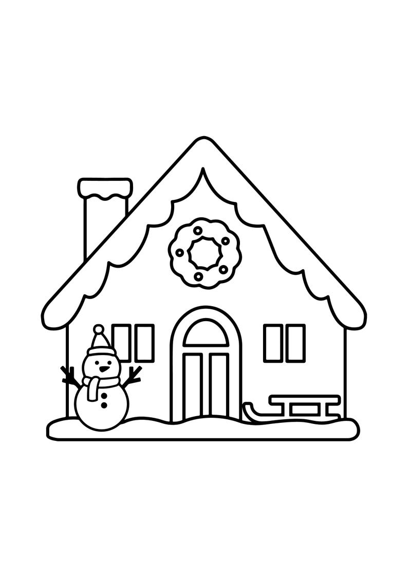 Christmas Coloring Pages Set of 5, Fun Activities for Kids, A4 ...