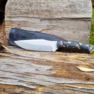 N690 Knife With Carbonfiber Handle - Etsy