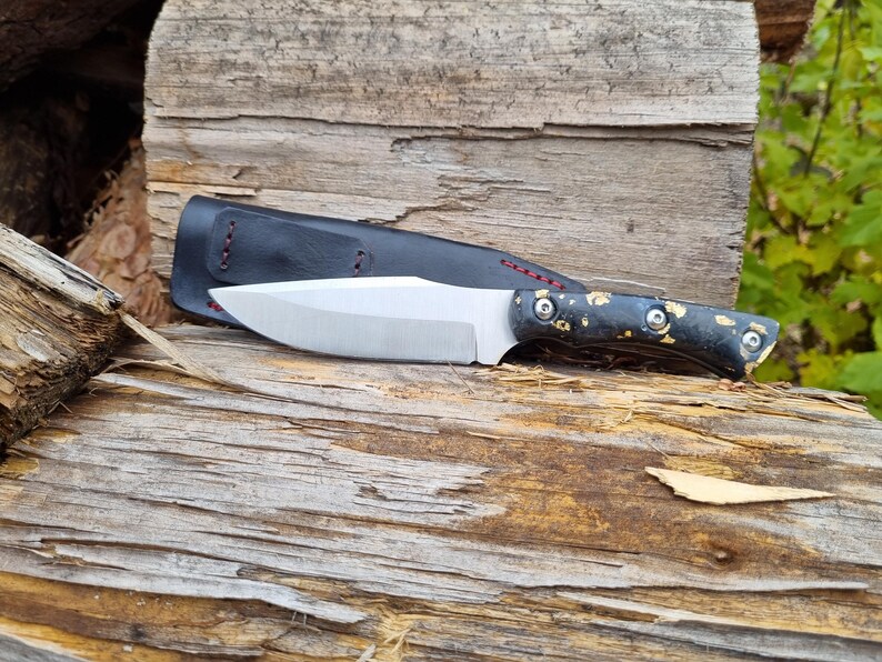 N690 Knife With Carbonfiber Handle - Etsy
