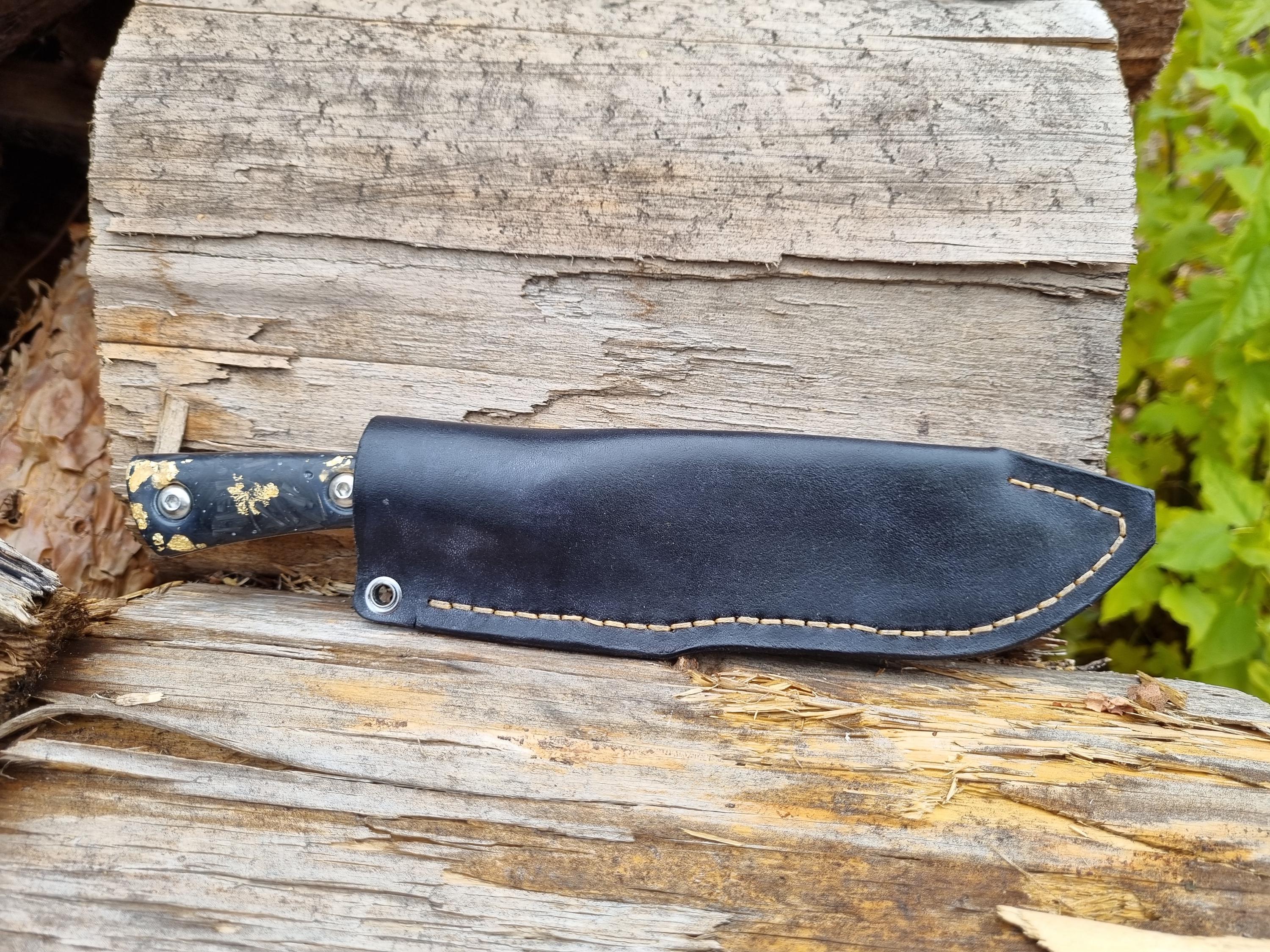 N690 Knife With Carbonfiber Handle - Etsy