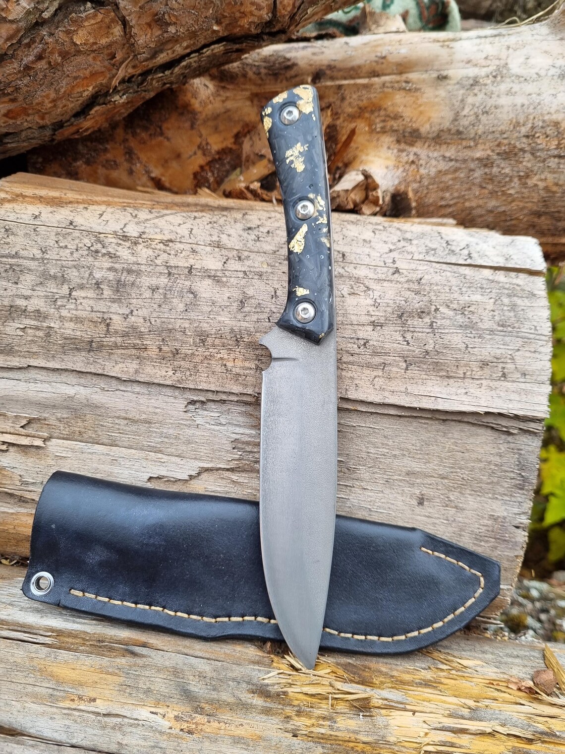 N690 Knife With Carbonfiber Handle - Etsy