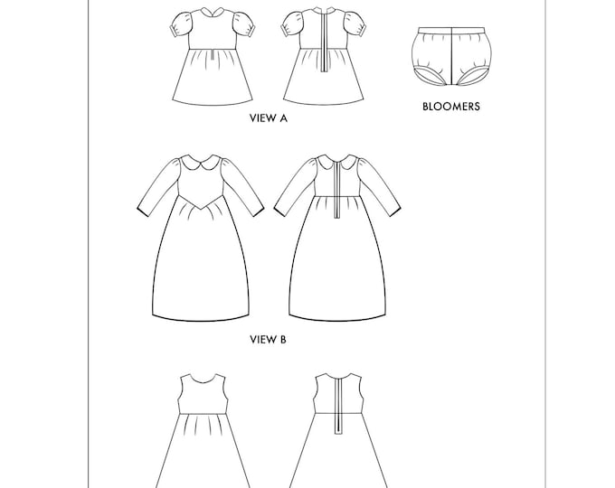 PDF Costume Pattern the Fancy Dress and Bloomers Costume PDF | Etsy